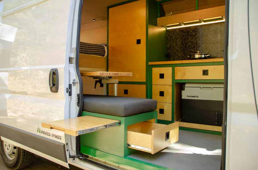 Van Conversion Gallery | Paved To Pines Custom Van Conversions