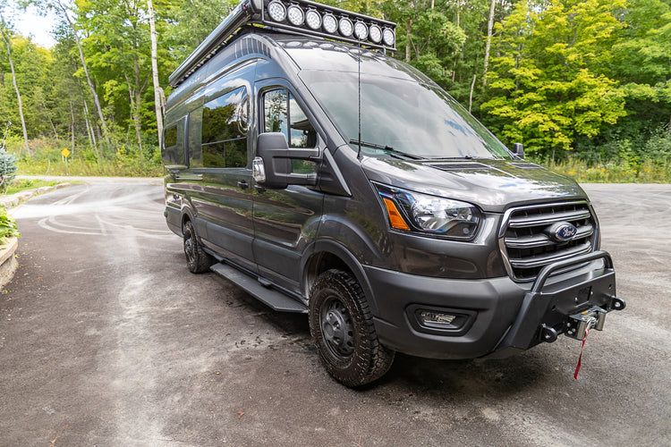 Almont: Off-Grid Custom Ford Transit 148 EXT Camper | 2Pines Upfitters
