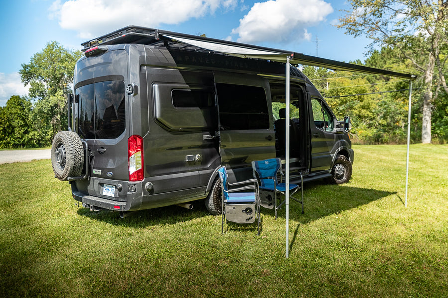 Almont: Off-Grid Custom Ford Transit 148 EXT Camper | 2Pines Upfitters